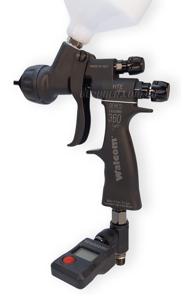 Краскопульт Walcom Carbonio Light HTE Clear с манометром - купить в ...